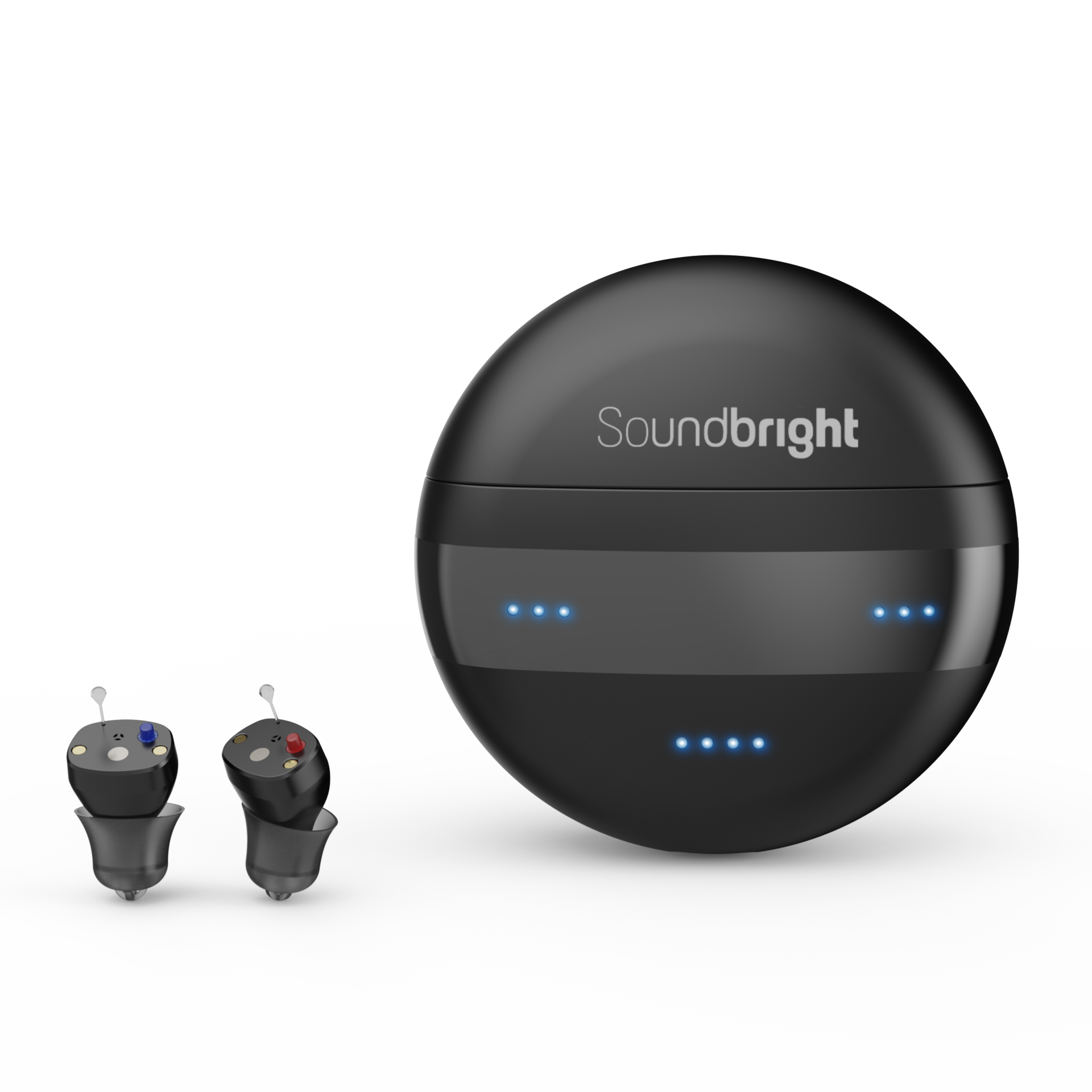 Soundbright Mini Rechargeable In-Ear Hearing Aids, Nearly Invisible